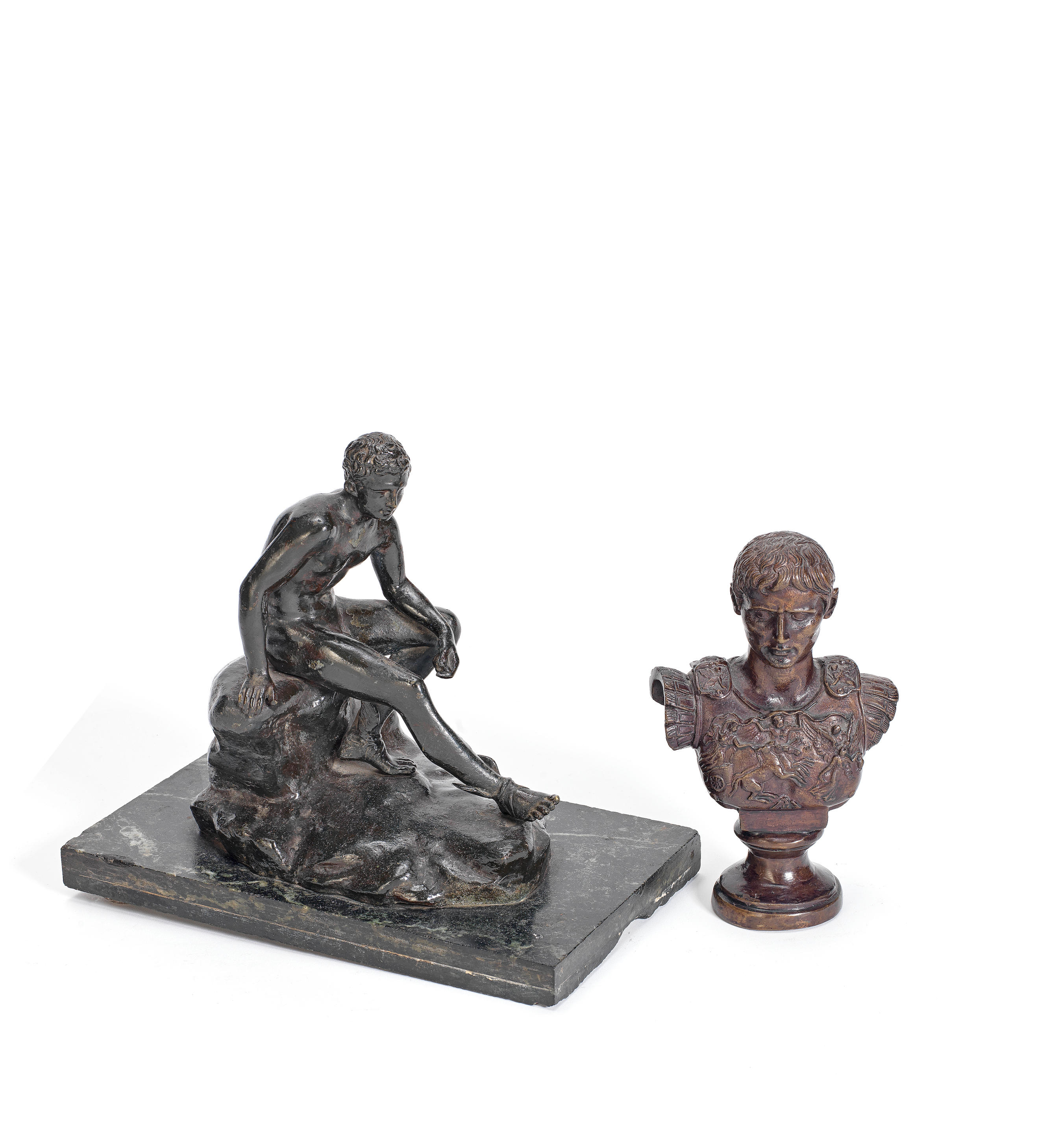 Bonhams A Late 19th Century Patinated Bronze Figure Of The Seated
