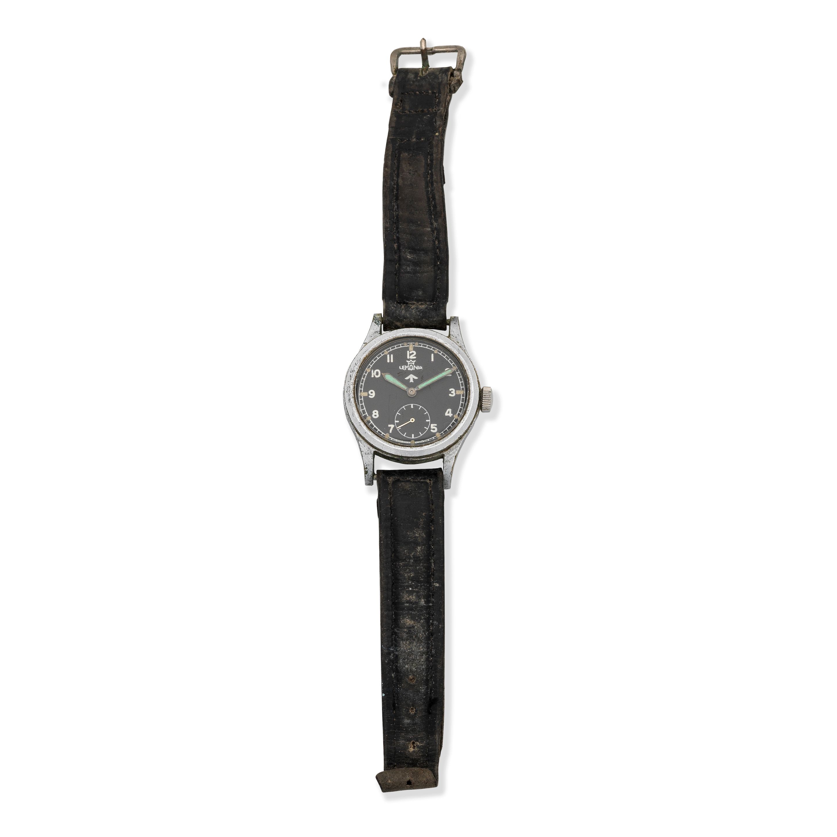 Bonhams : Lemania. A stainless steel manual wind British Military issue ...