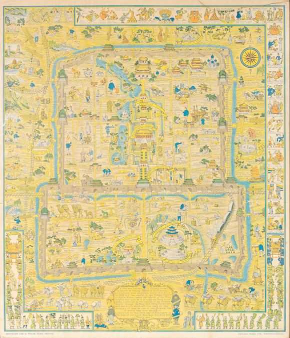 Bonhams : DORN (FRANK) A Map and History of Peiping; formerly known as ...