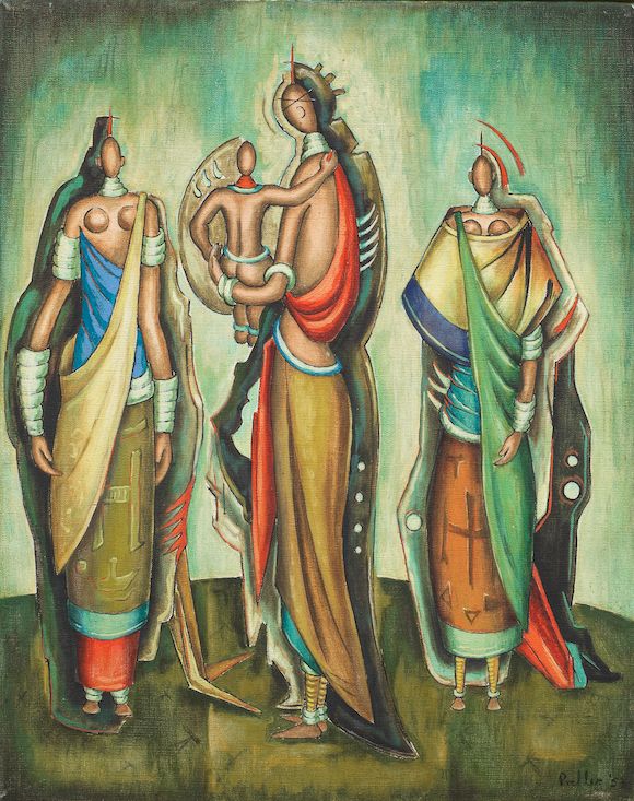 Bonhams : Alexis Preller (South African, 1911-1975) Mapogga Women with ...