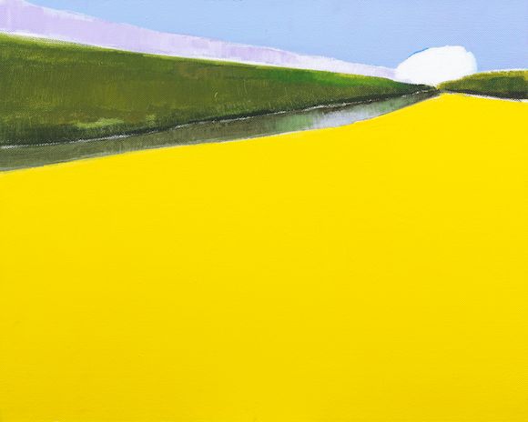 Bonhams : Mazen Rifai (Lebanon, born 1957) Paysage Jaune