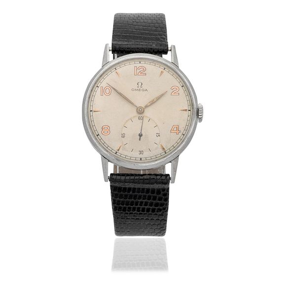 Bonhams : Omega. A stainless steel manual wind wristwatch Ref: 2272-6 ...
