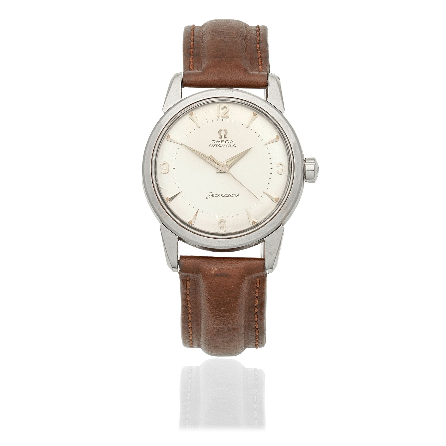 Bonhams : Omega. A stainless steel automatic wristwatch Seamaster ...