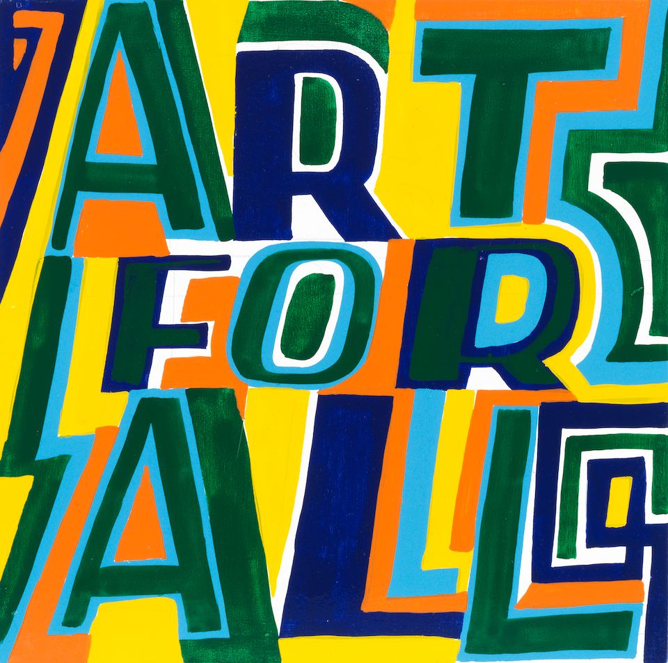 Bob and Roberta Smith R.A. (British, born 1963) Art for All, 2022 ...