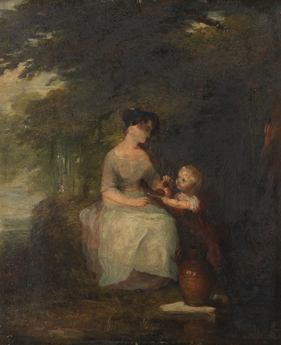 George Frederic Watts, OM RA (British, 1817-1904) Mother and child ...