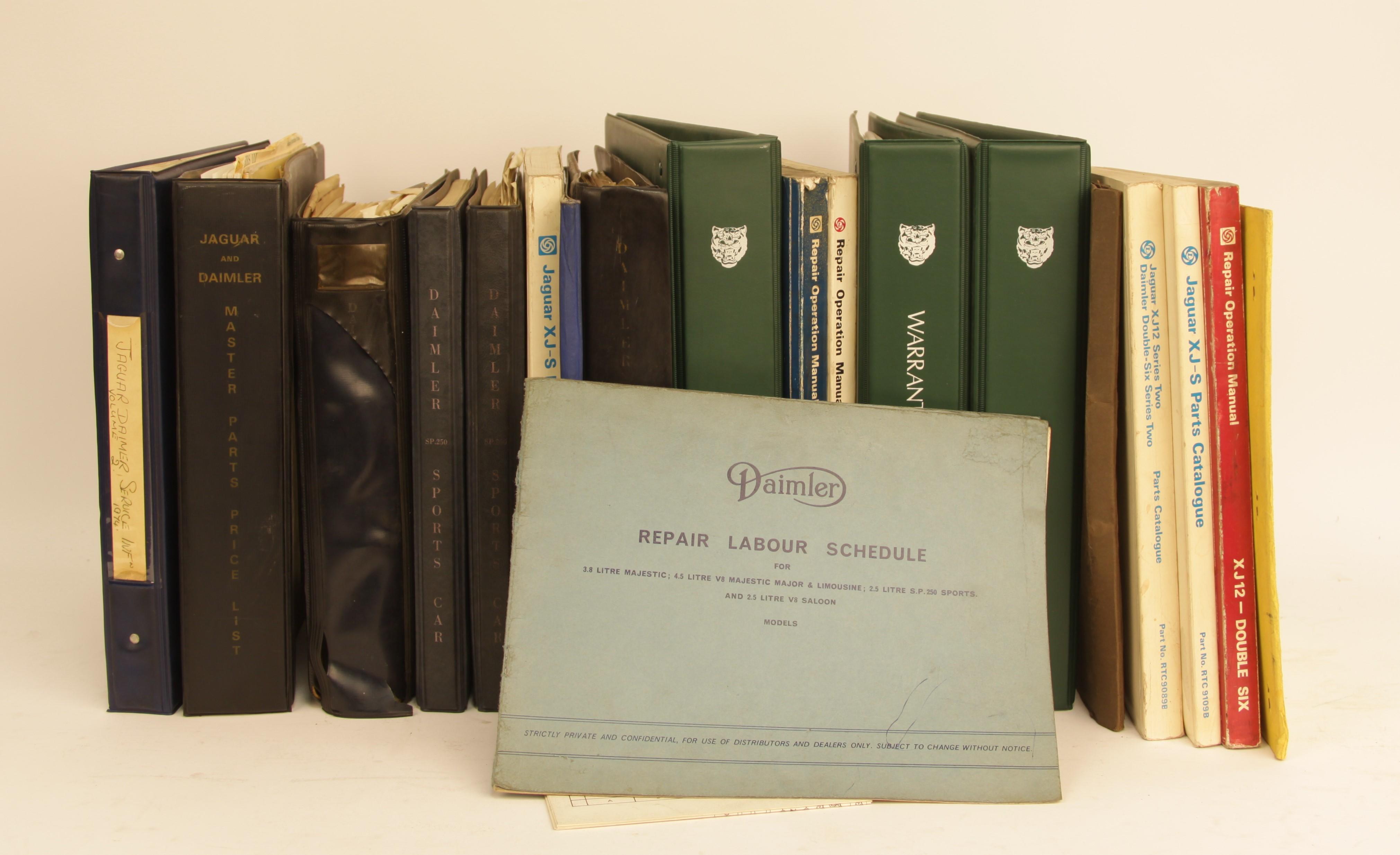 Bonhams Cars Jaguar And Daimler Technical Publications Qty