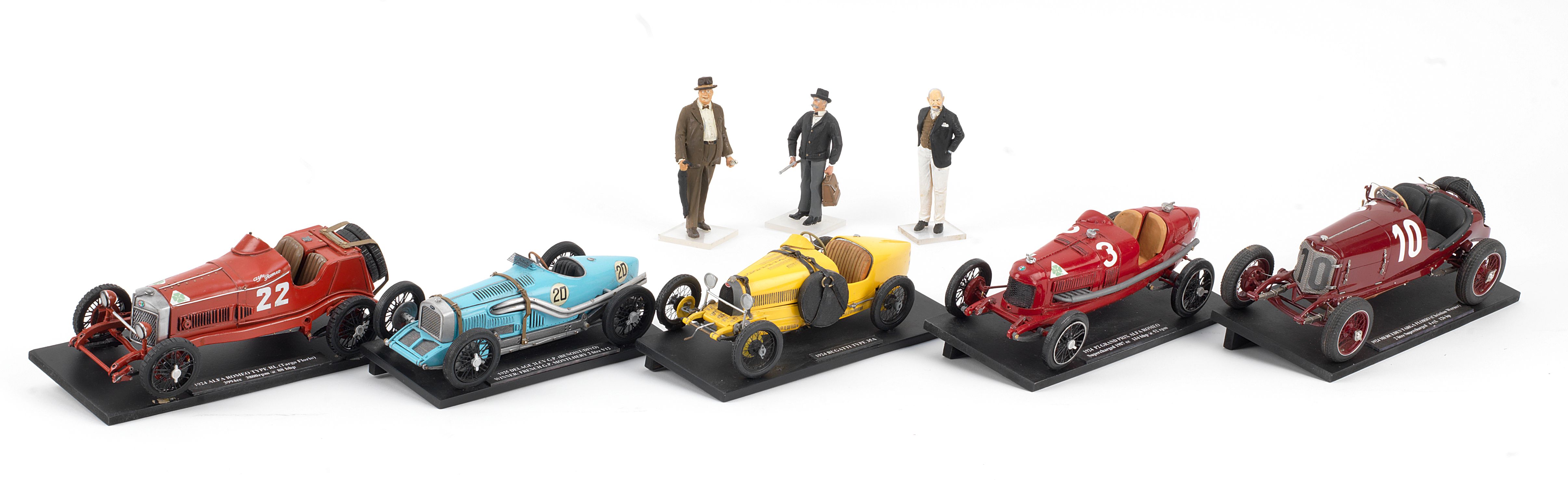 Bonhams Cars : Five small scale models of 1924-1925 race cars, ((8))