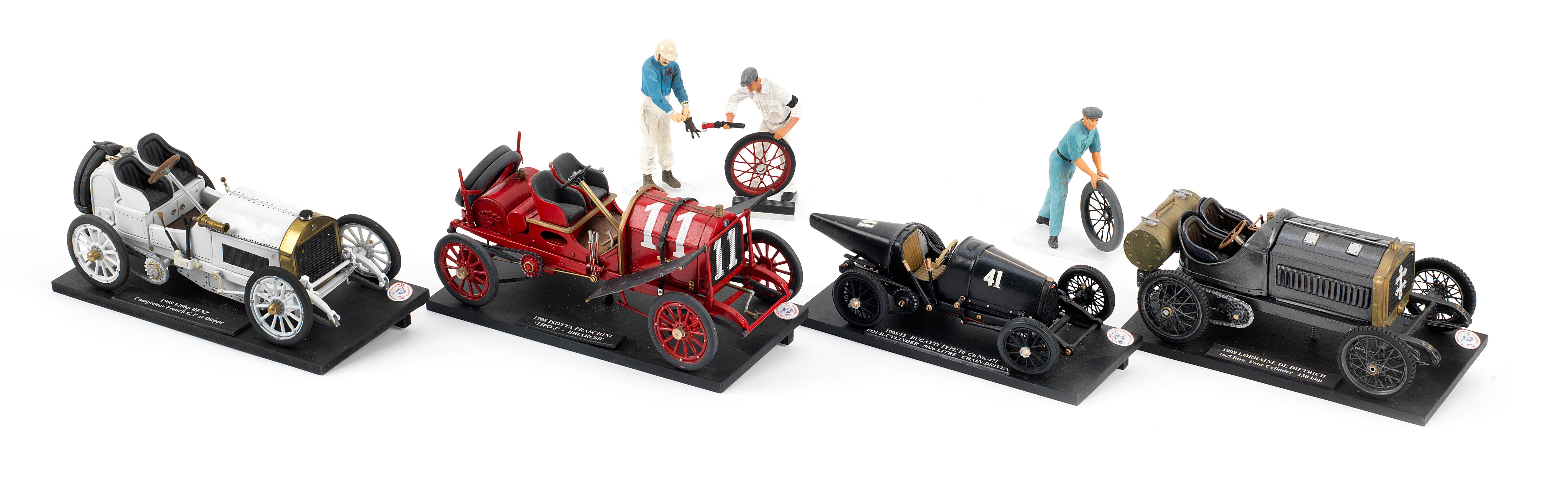 Bonhams Cars Four Small Scale Models Of 1908 1909 Race Cars 6