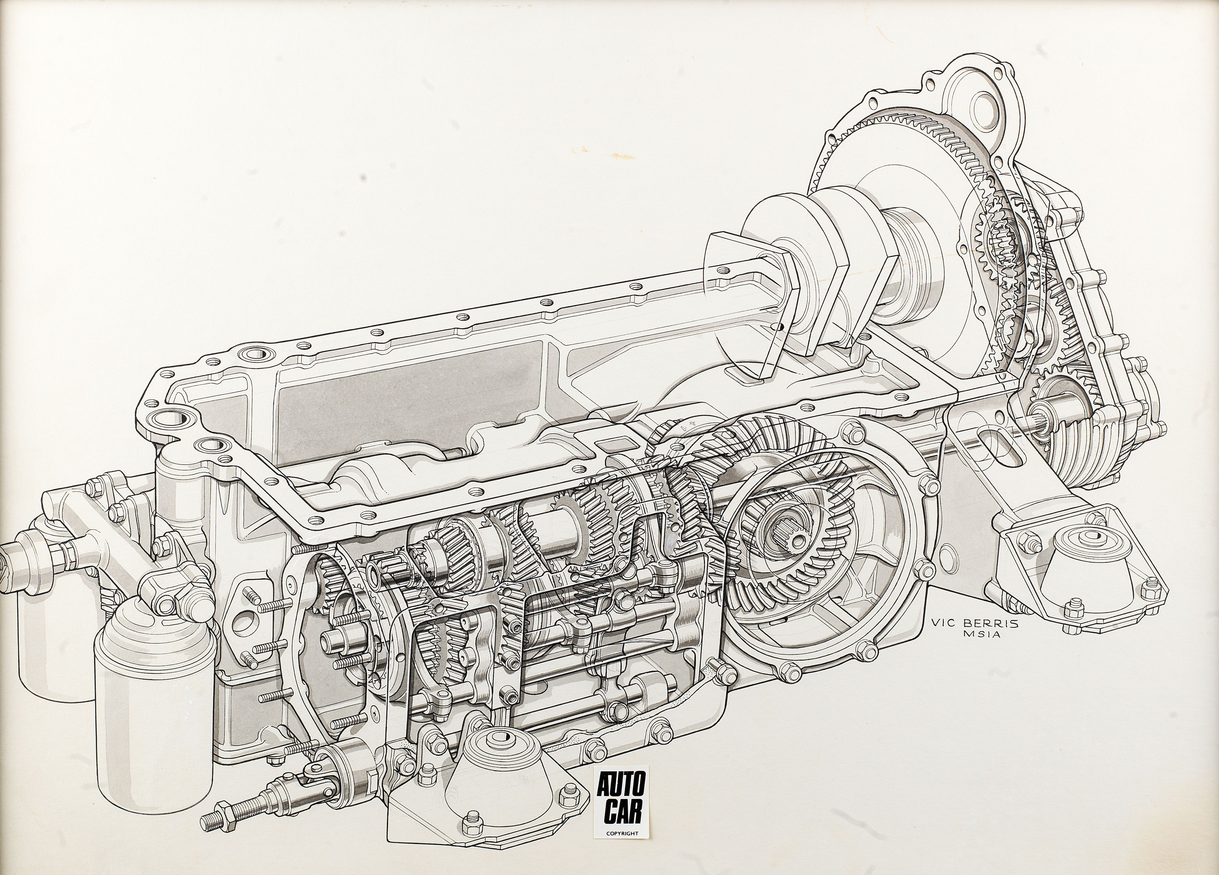 Rolls-Royce - A cutaway drawing of a 1906 Rolls-Royce Silver Ghost 40 ...