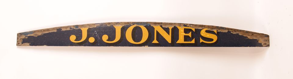 The original "J.Jones" sign-written wooden panel from the BBC ...