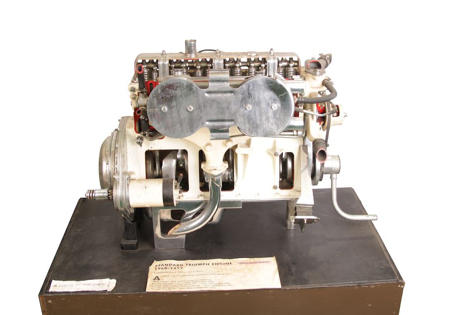 A 'Standard Triumph' cut-away display engine | Barnebys