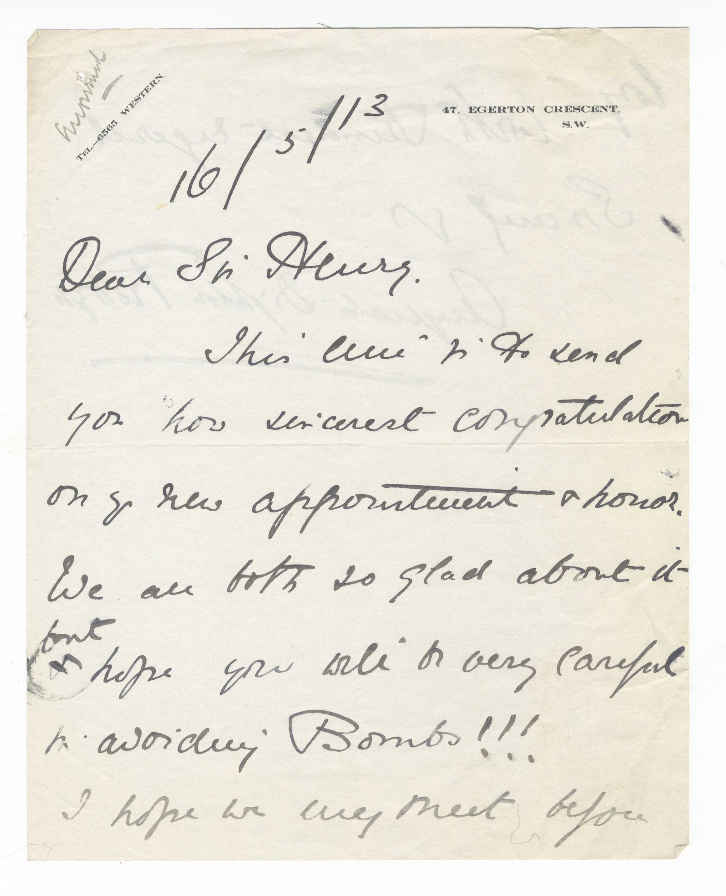 Bonhams : TRIAL OF 1909 - THE CURTIS BENNETT PAPERS Correspondence to ...