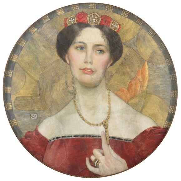 Bonhams : Marianne Stokes (Austrian, 1855-1927) Portrait of Lady ...