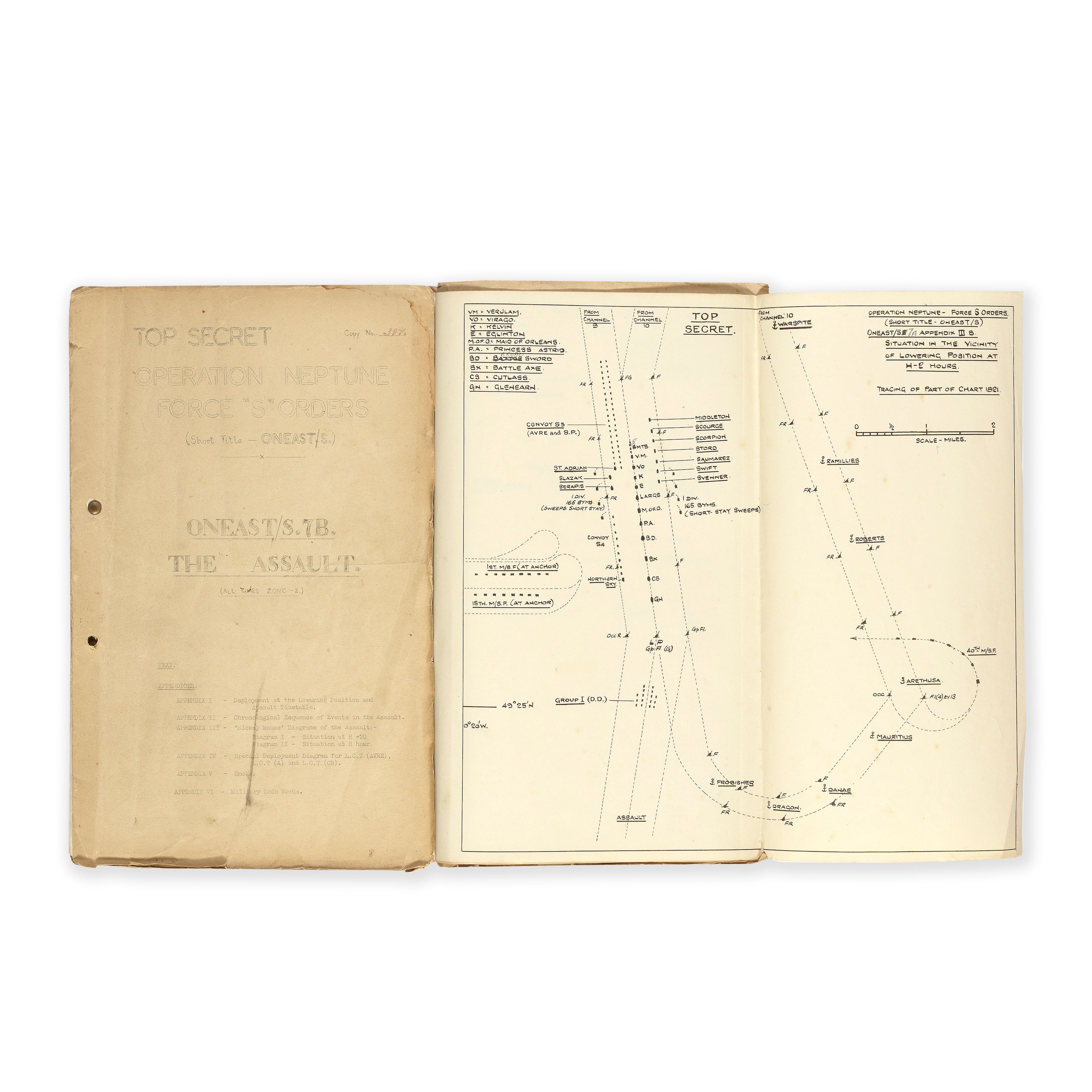 Bonhams : WORLD WAR II - OPERATION NEPTUNE - D-DAY LANDINGS Top Secret ...