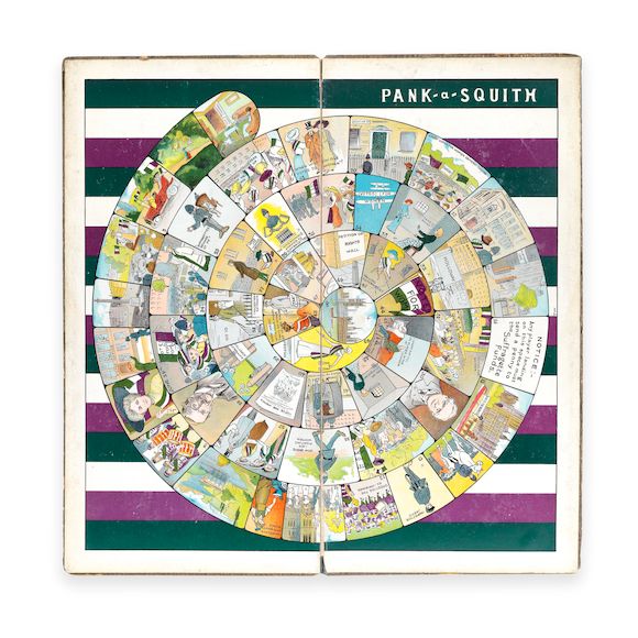 Bonhams : PANK-A-SQUITH 'Pank-a-Squith' board game, [Germany, 1909]