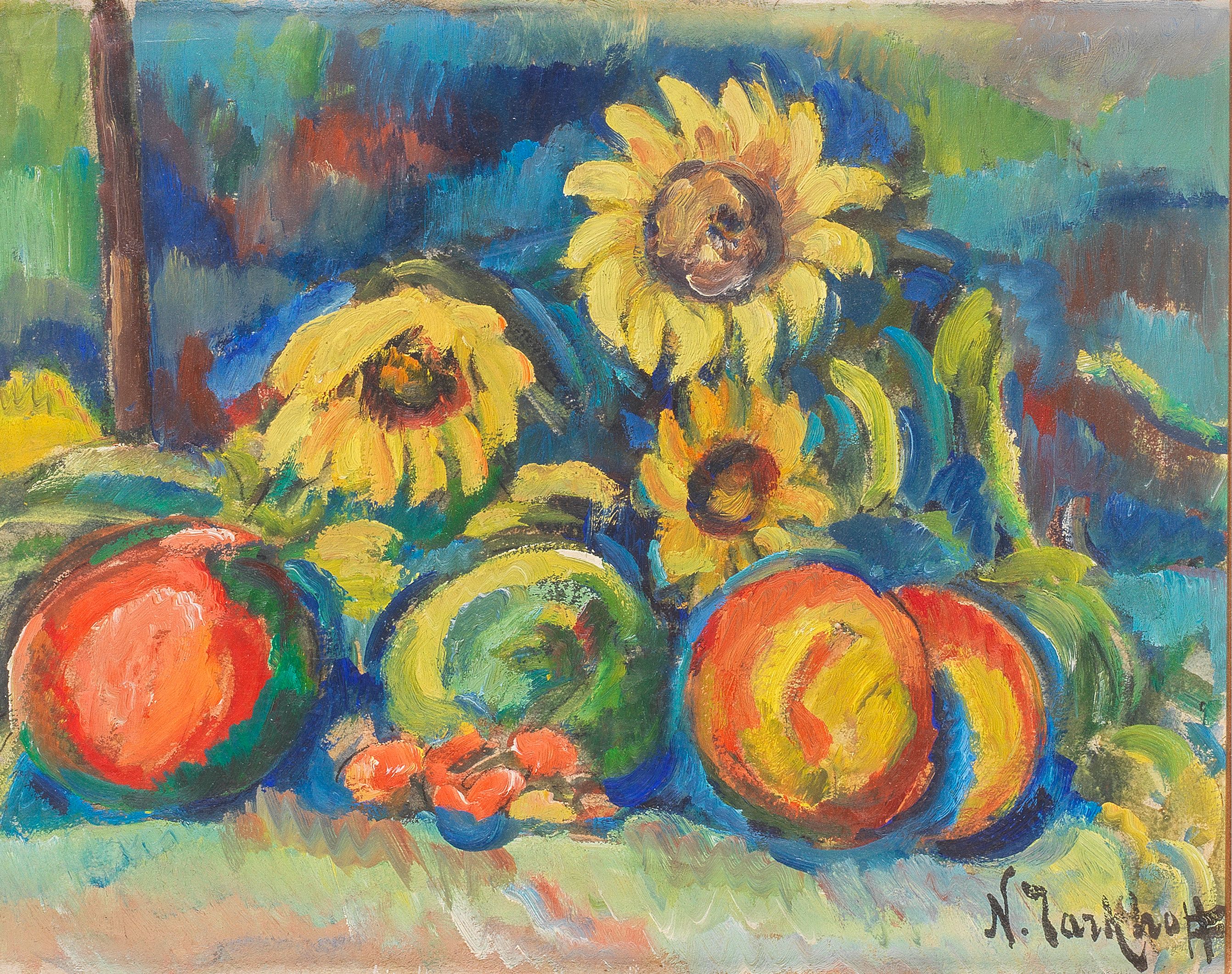 Bonhams : Nicolas Tarkhoff (Russian, 1871-1930) Still-life with fruit ...