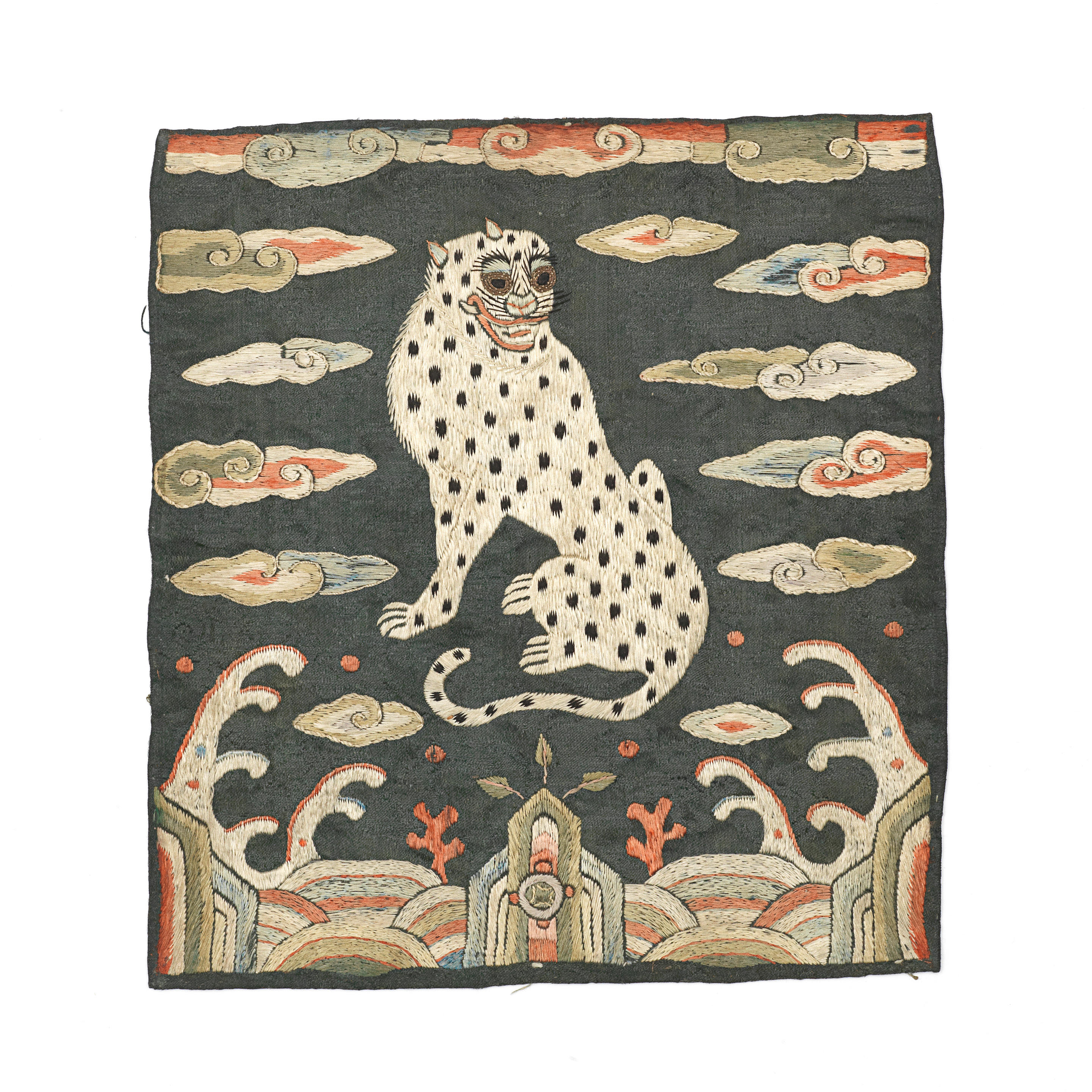 Bonhams : AN EMBROIDERED SILK HYUNGBAE (MILITARY RANK BADGE) Korean ...