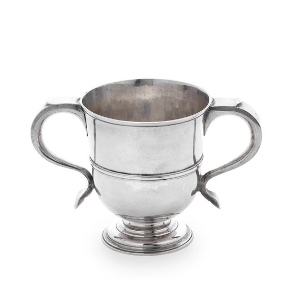 Bonhams : An 18th century silver two-handled cup also with maker's ...