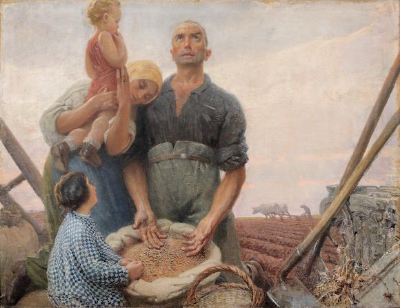 Bonhams : Cleto Luzzi (Italian, 1884-1952) Panem nostrum quotidianem