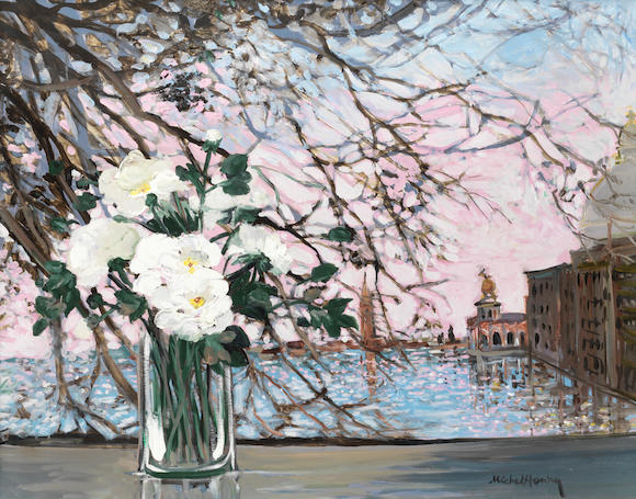 Bonhams Michel Henry French 1928 2016 Roses Blanches Au Grand Canal