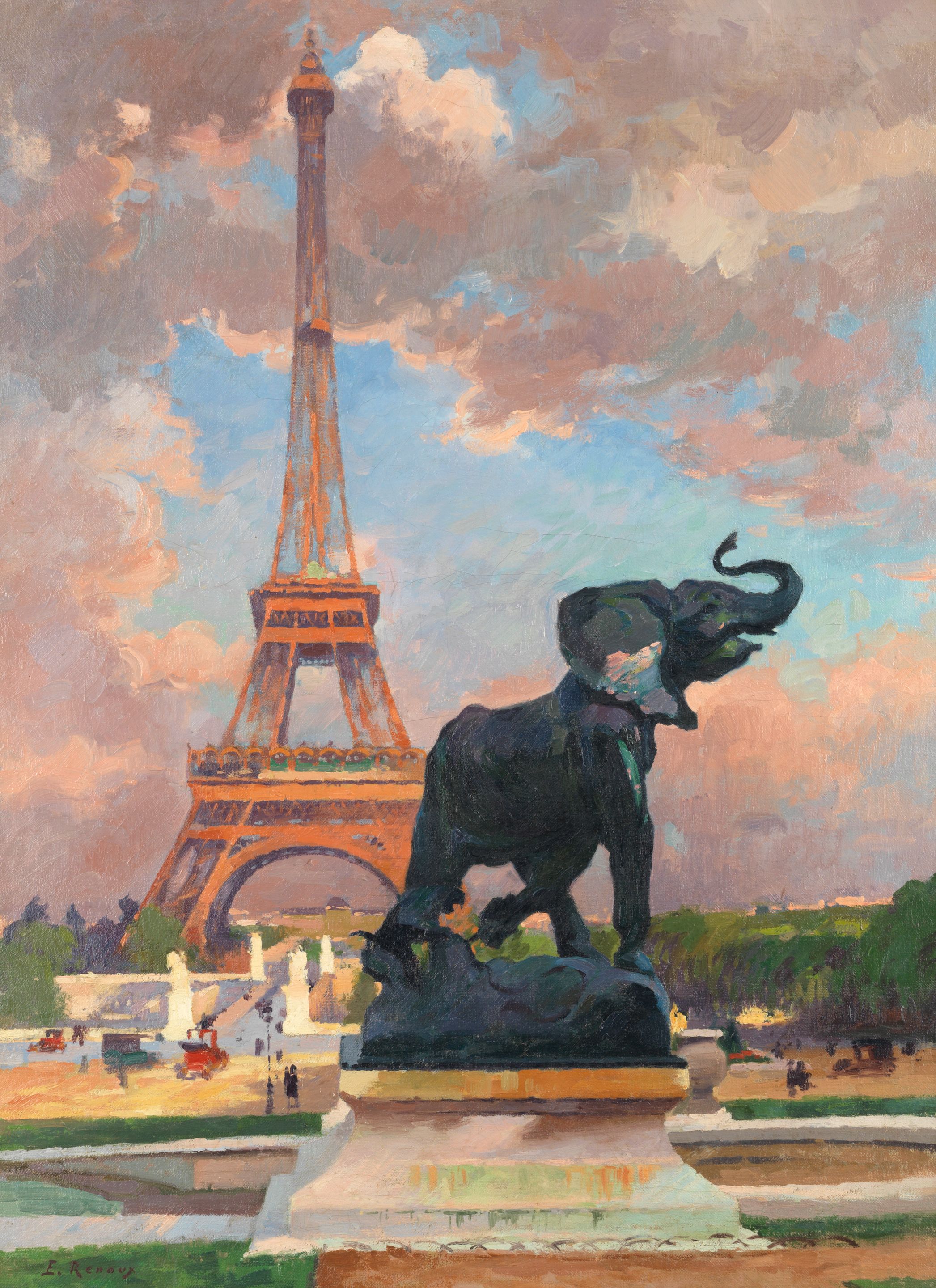 Bonhams : Jules Ernest Renoux (French, 1863-1932) La Tour Eiffel