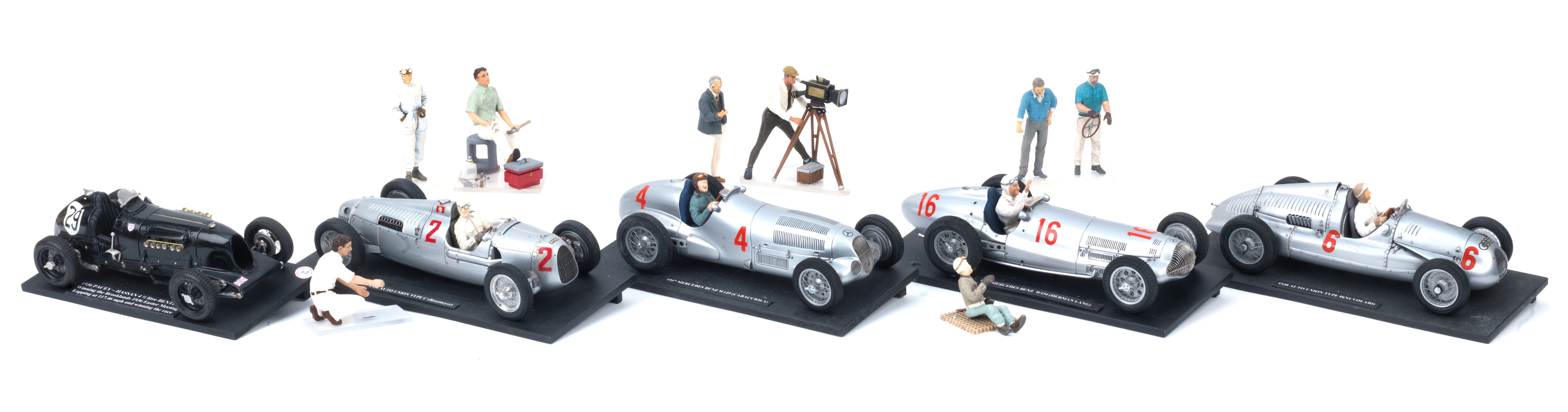 Bonhams Cars : Five scale models of 1936-1938 race cars, ((13))