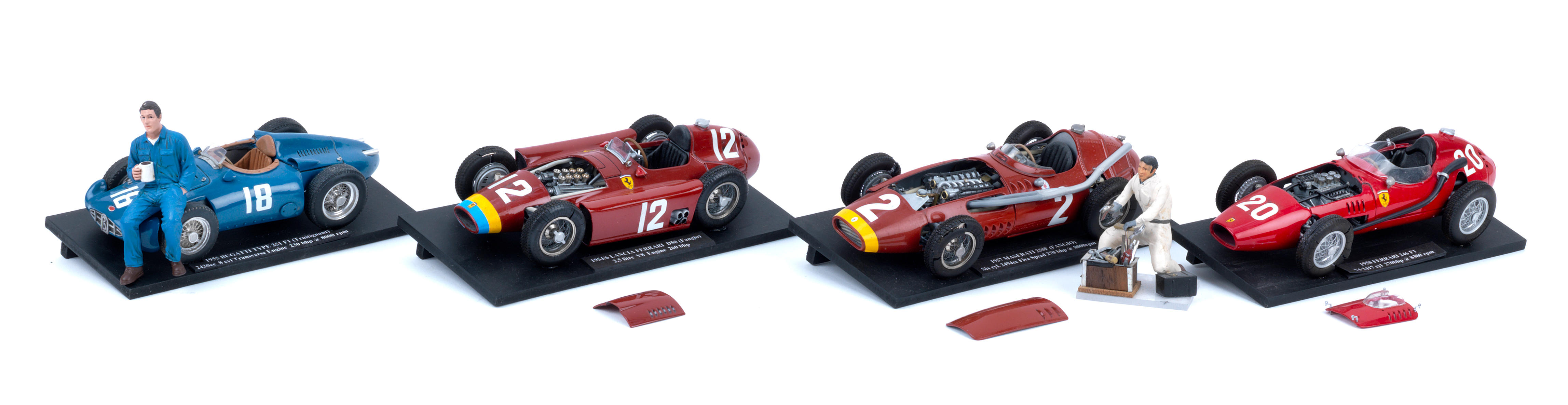 Bonhams Cars Four Small Scale Models Of 1954 1958 Grand Prix Cars 6