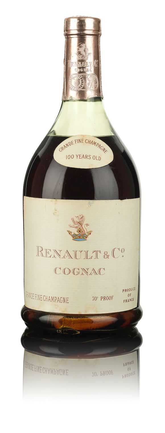 Bonhams : Renault & Co. 100 year old Grande Fine Champagne Cognac, No ...