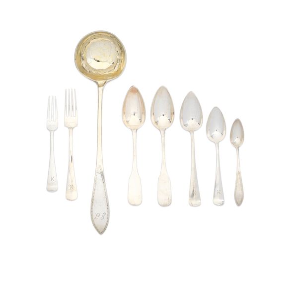 Bonhams : A collection of Dutch silver flatware various maker's and ...