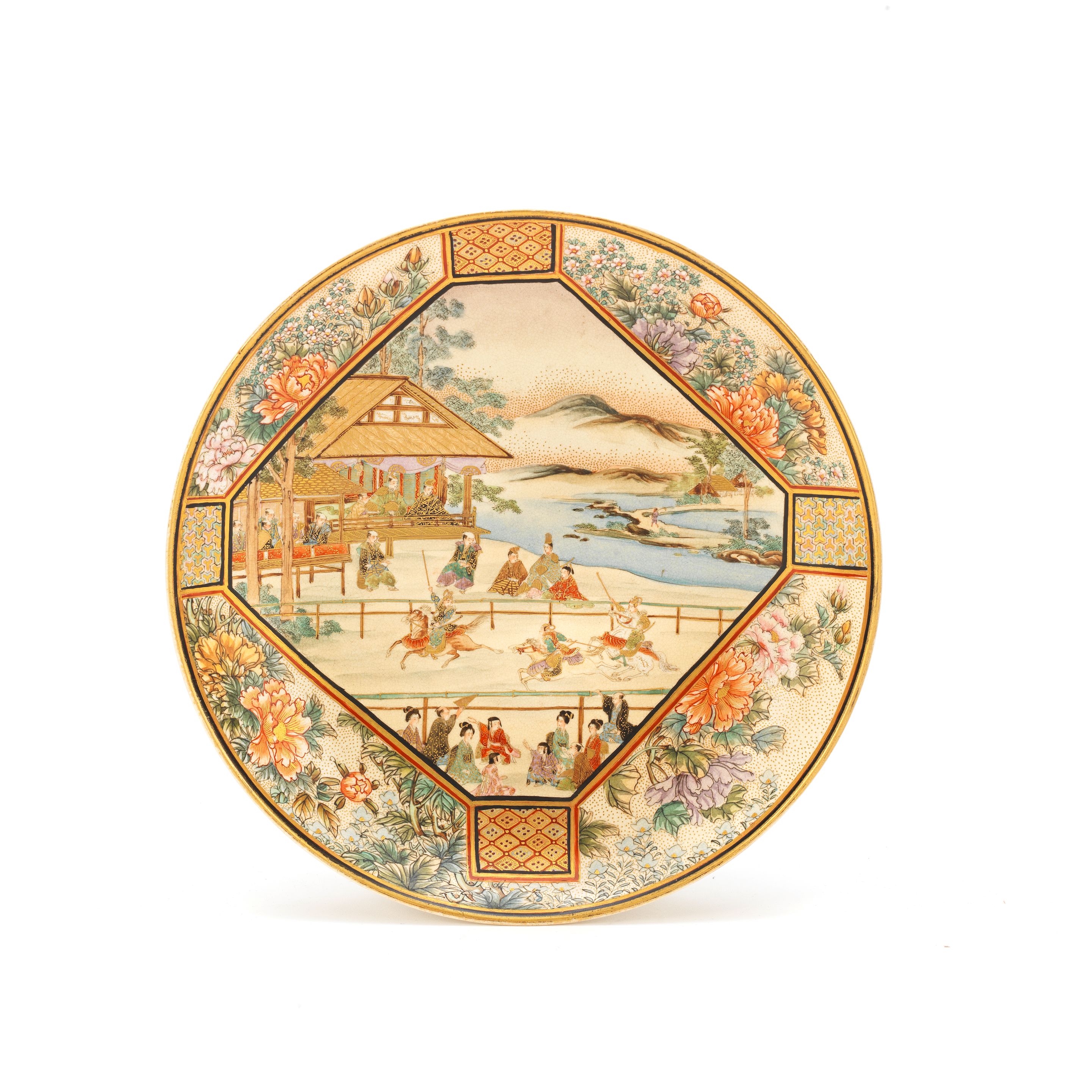 Bonhams : A SMALL SATSUMA DISH By Ryokuzan, Meiji Period