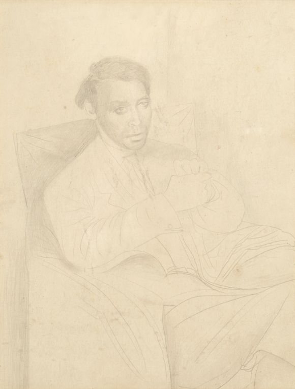 Bonhams : Christopher Wood (British, 1901-1930) Portrait of a Young Man