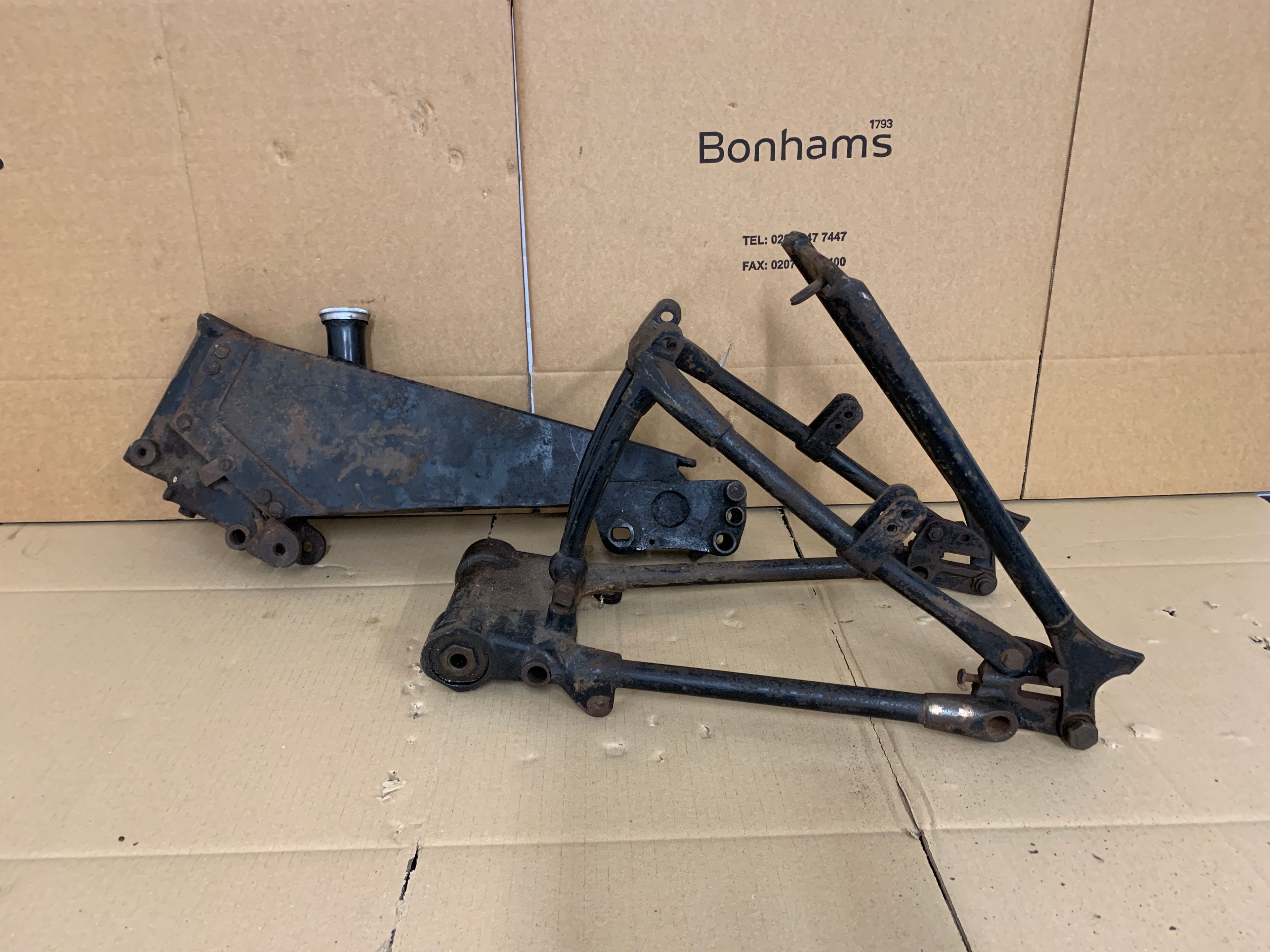 Bonhams Cars : 1949 Vincent Series-B Rapide frame components