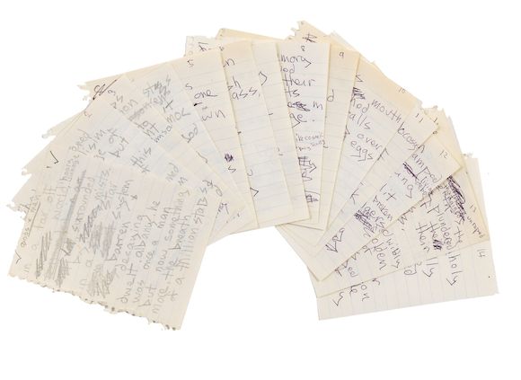 Bonhams : Marc Bolan: Gods And Men, Handwritten Prose, 1970s,