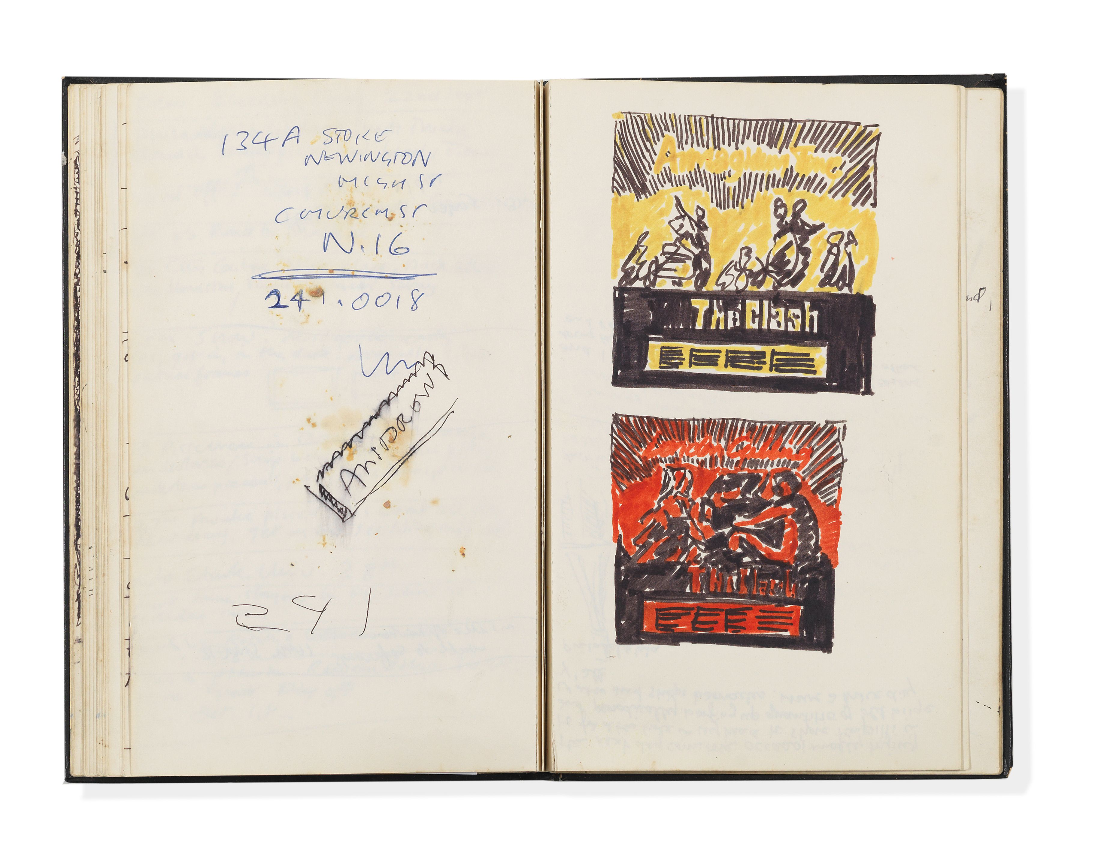 Bonhams : Ray Lowry (British, 1944-2008) A Sketchbook Containing ...