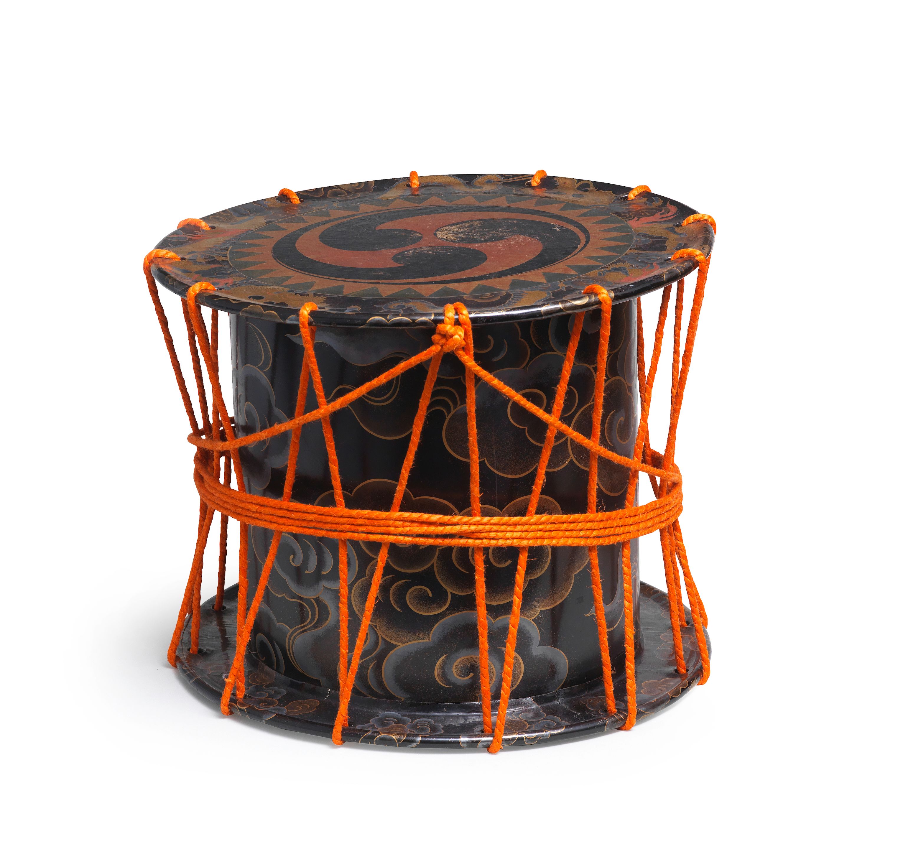 Bonhams : A LARGE LACQUER CEREMONIAL TSUZUMI (DRUM) By Kurokakushi ...