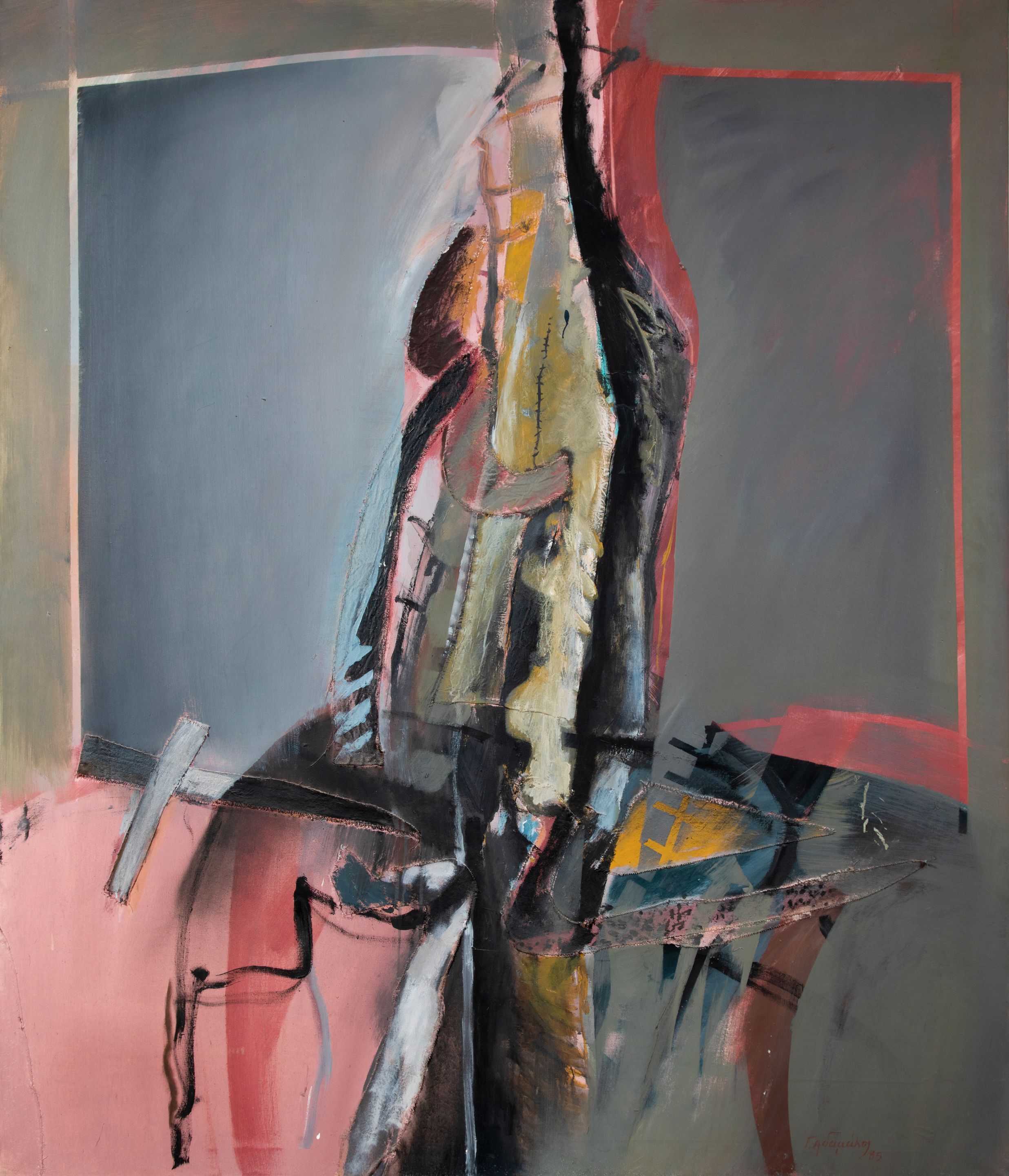 Bonhams : Yannis Adamakos (Greek, born 1952) Corpus X (signed in Greek ...