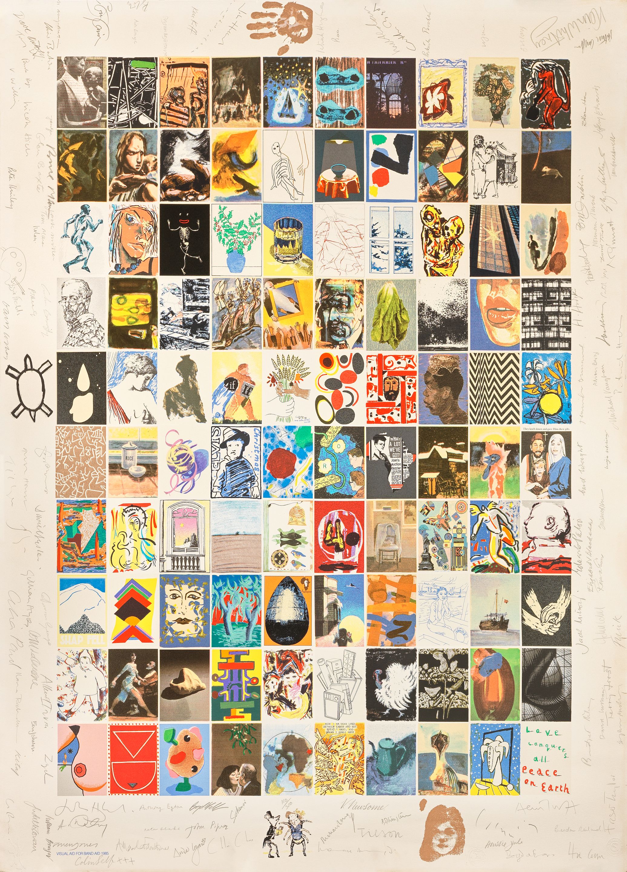 Bonhams : Band Aid Visual Aid For Band Aid, 1985,