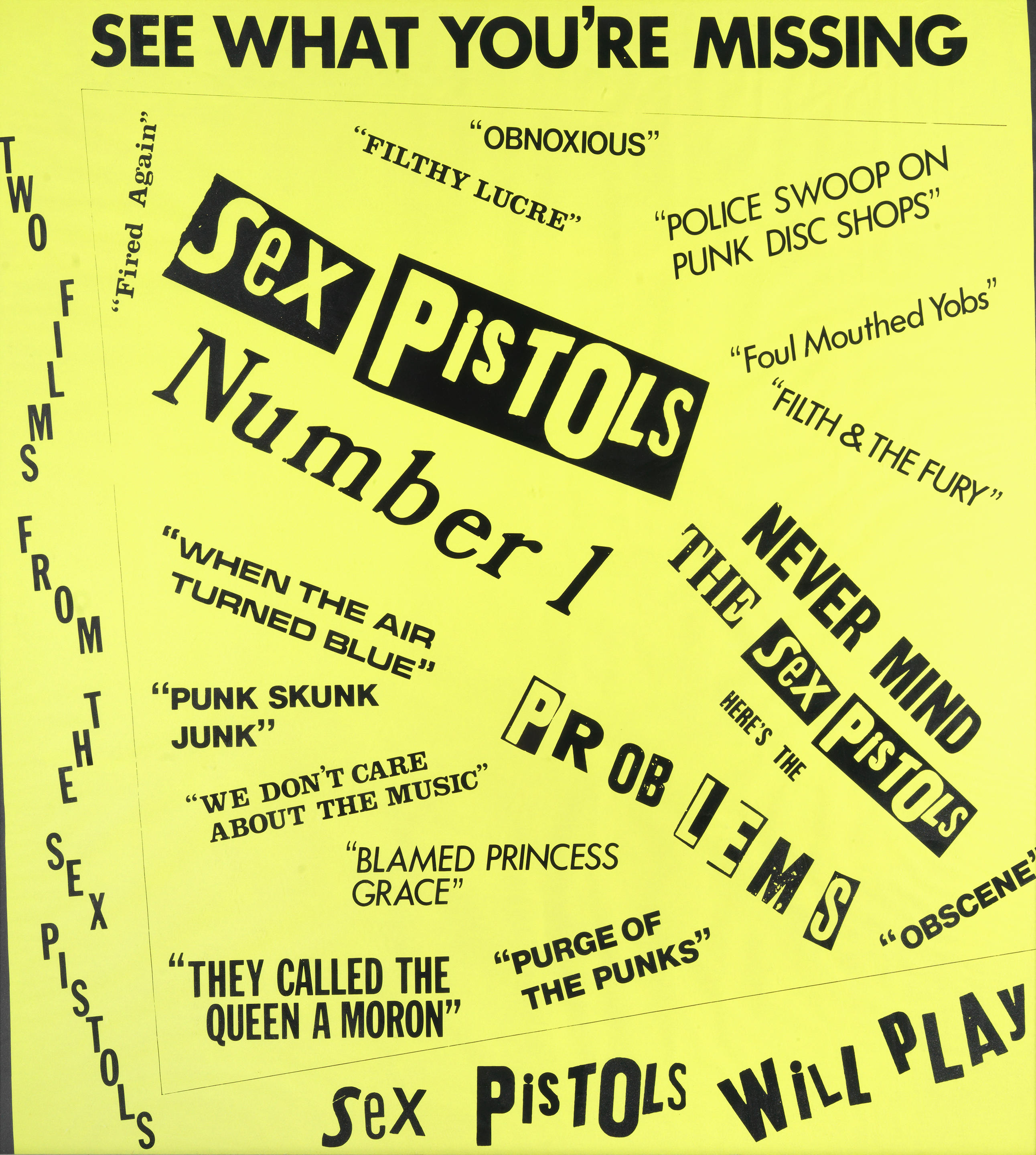 Bonhams Sex Pistols A Sex Pistols Number 1 Film Poster 1977