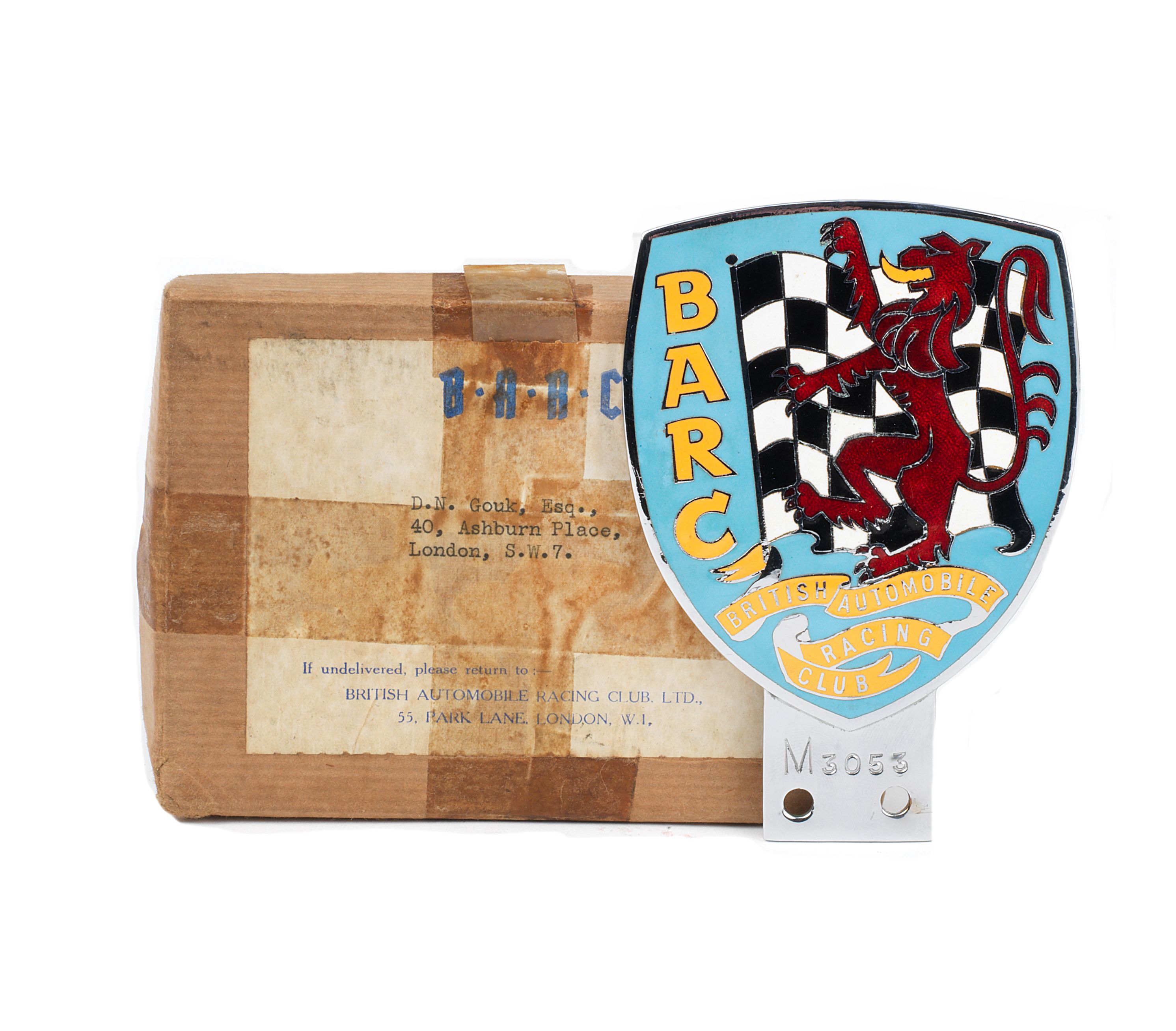 Bonhams Cars : Two new/old stock enamel car badges for BARC and BRSCC ...