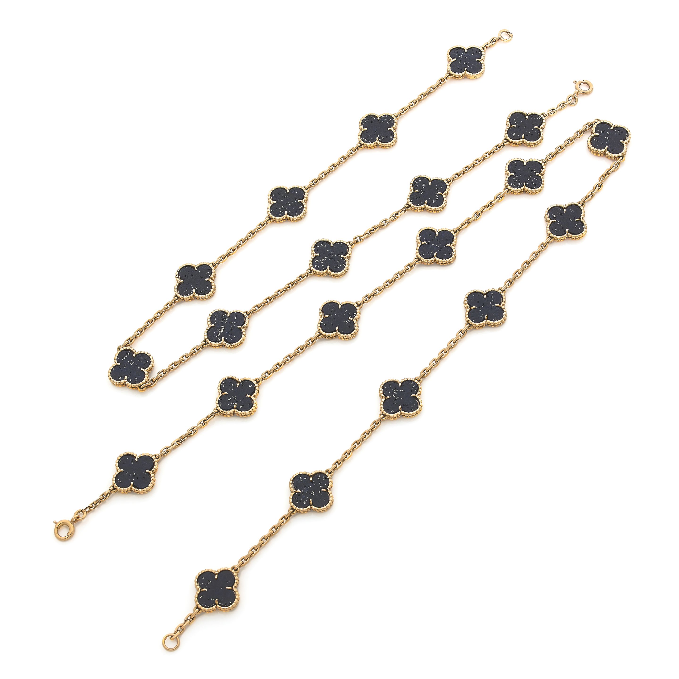 Bonhams : VAN CLEEF & ARPELS SAUTOIR LAPIS-LAZULI, ALHAMBRA