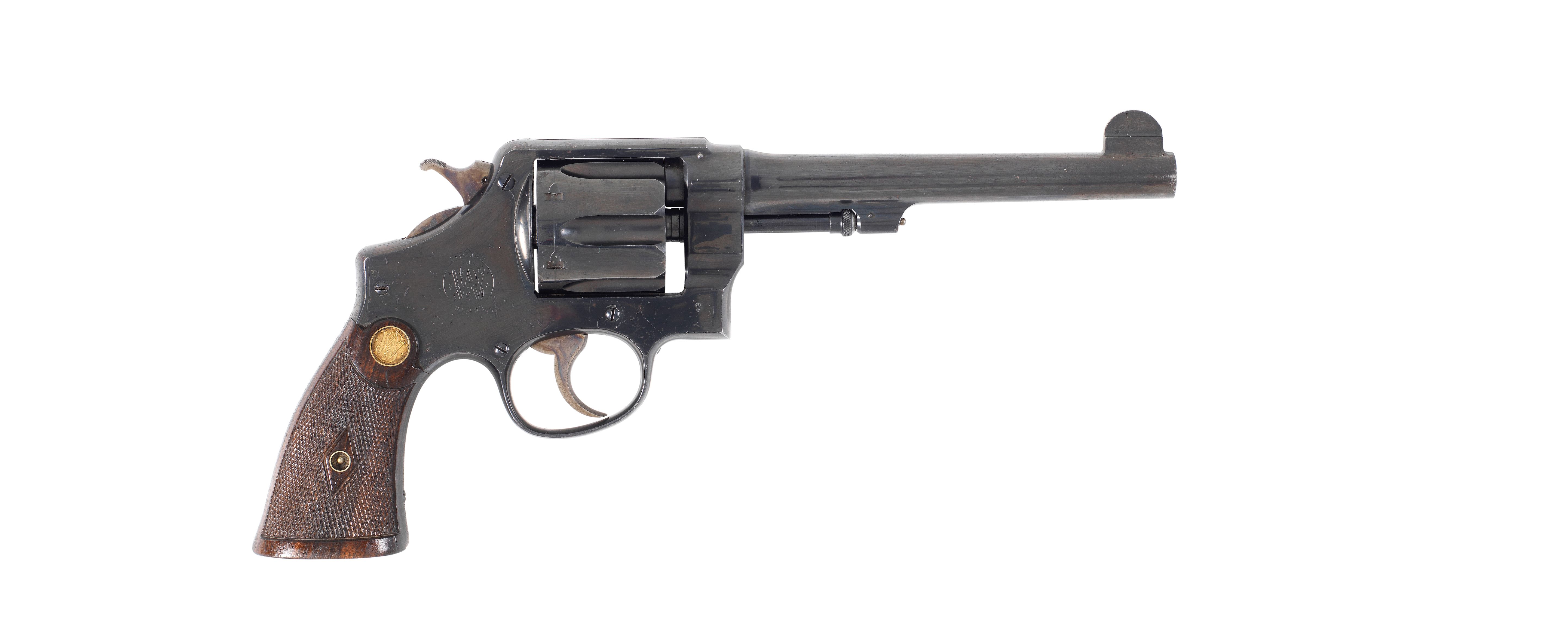 A .455 (Eley) 'Second Model Hand Ejector' revolver by Smith & Wesson ...