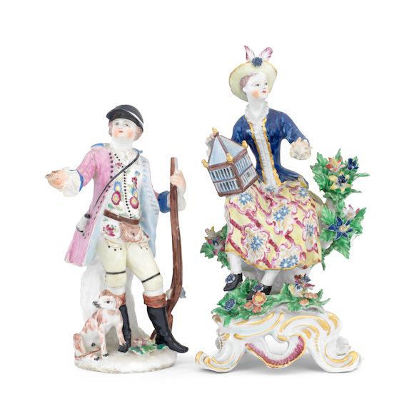 Bonhams : Two Bow figures, circa 1760-70