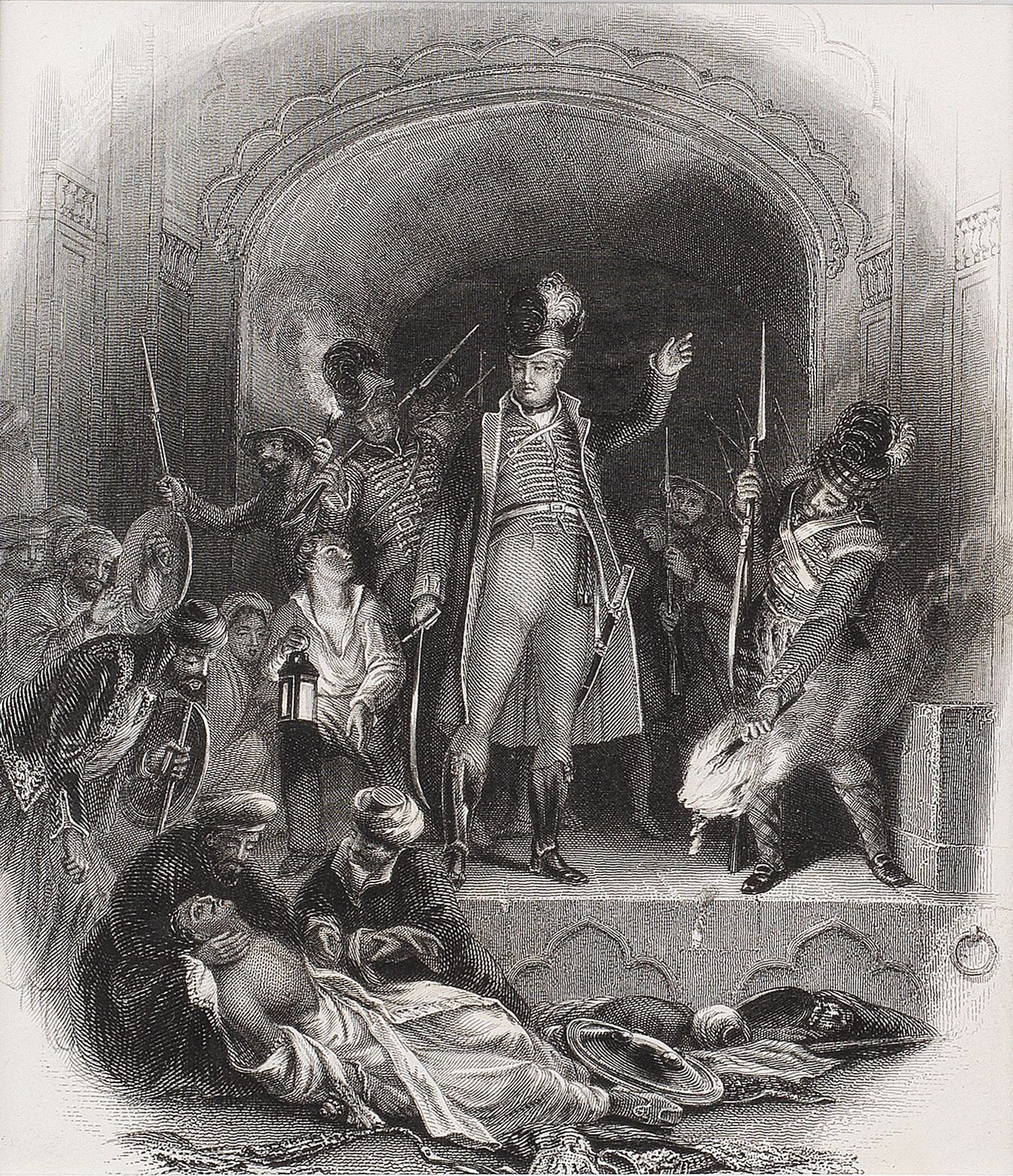 Bonhams : General Sir David Baird discovering the body of Tipu Sultan ...