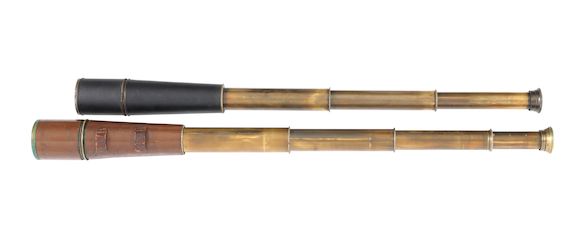 Bonhams : Two brass spotting 'scopes by Broadhurst Clarkson & Co.