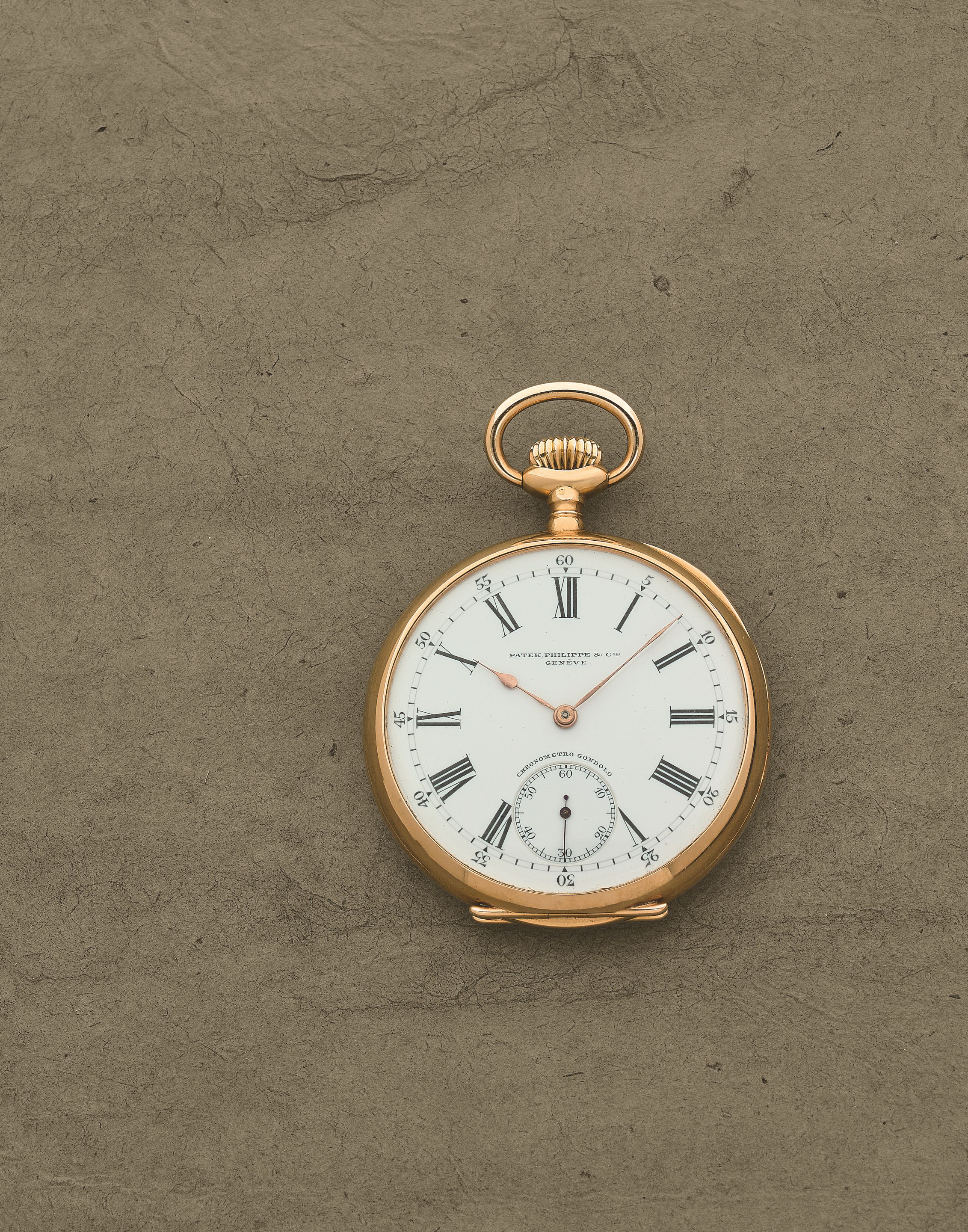 Patek Philippe. Montre de gousset a cadran ouvert en or jaune 18K (750 ...