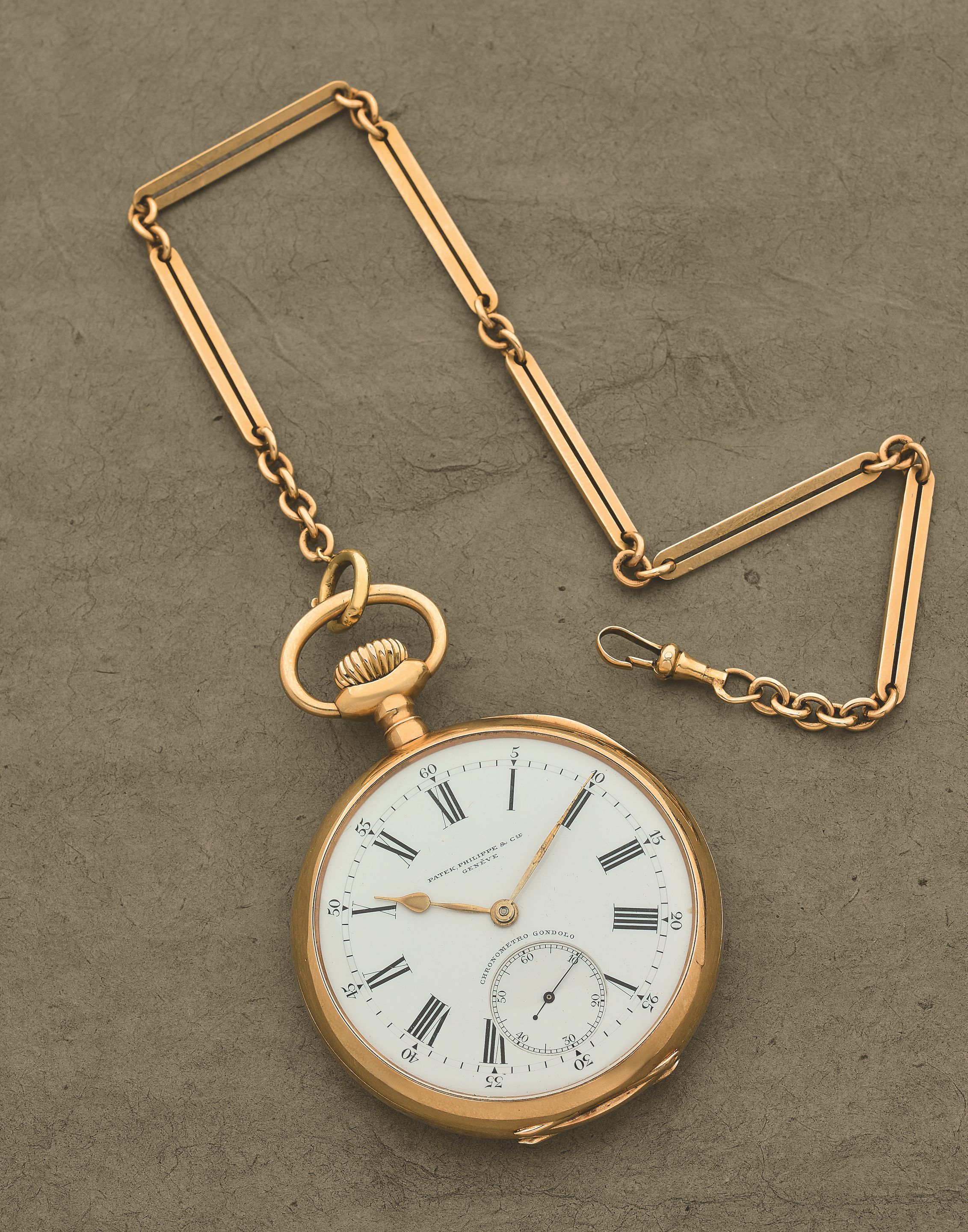 Bonhams : Patek Philippe. Montre de gousset à cadran ouvert en or jaune ...