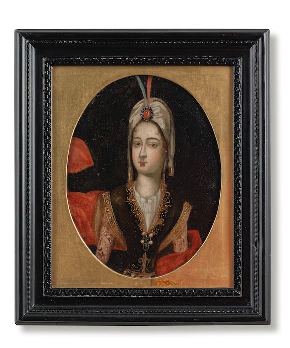 Bonhams : A LADY IN TURKISH DRESS FRENCH SCHOOL, EARLY 18TH CENTURY