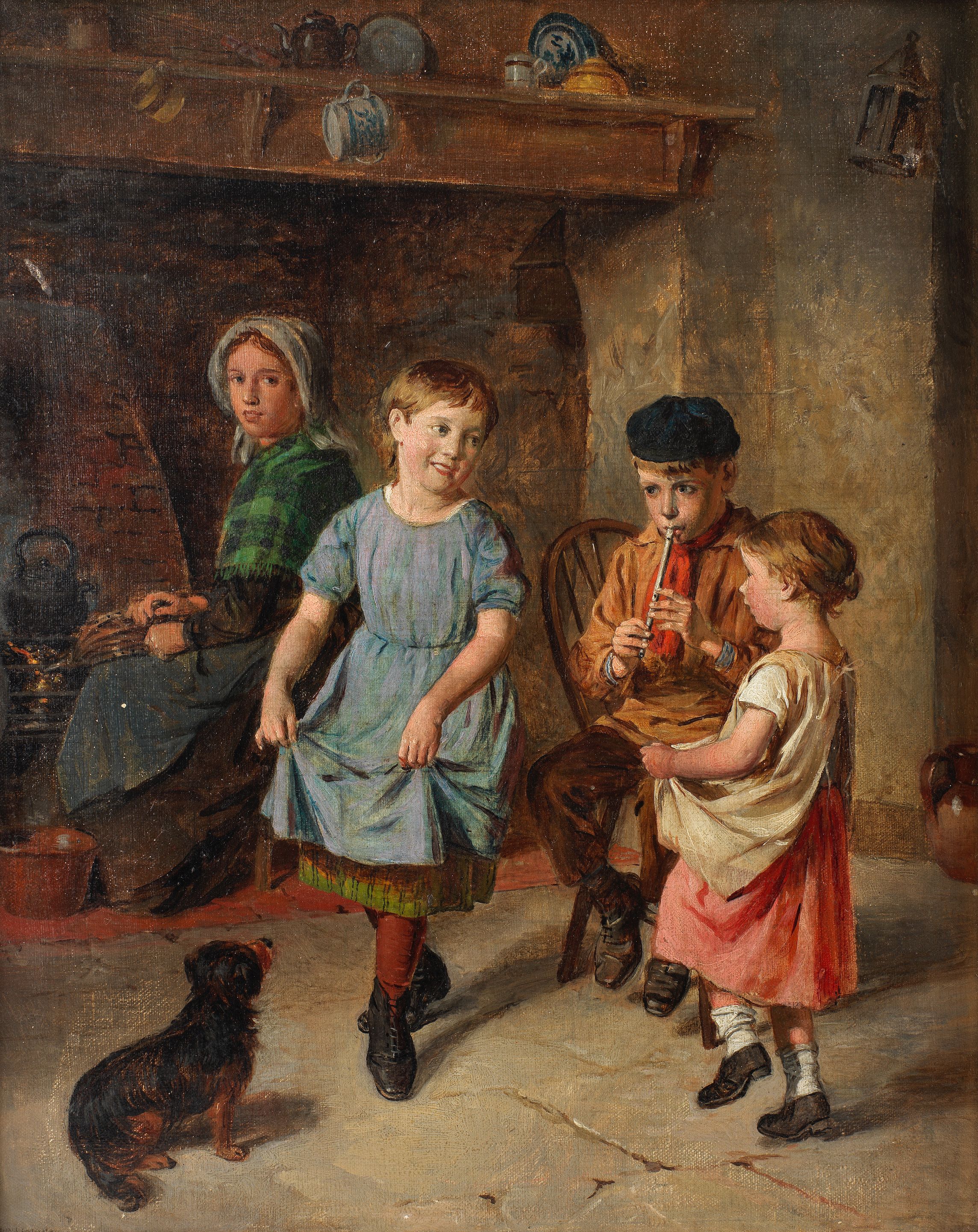 Bonhams : William Hemsley (British, 1819-1906) The dance before supper