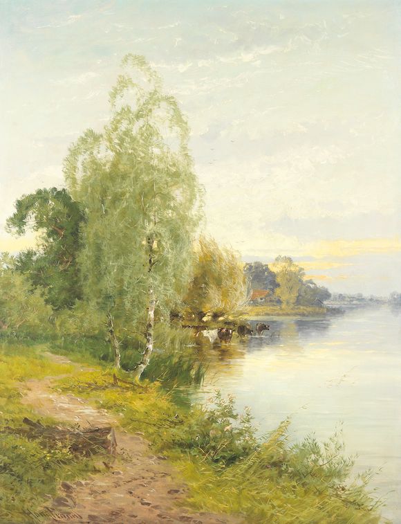 Bonhams : Harry Pennell (British, 1879-1934) Evening, Pangbourne