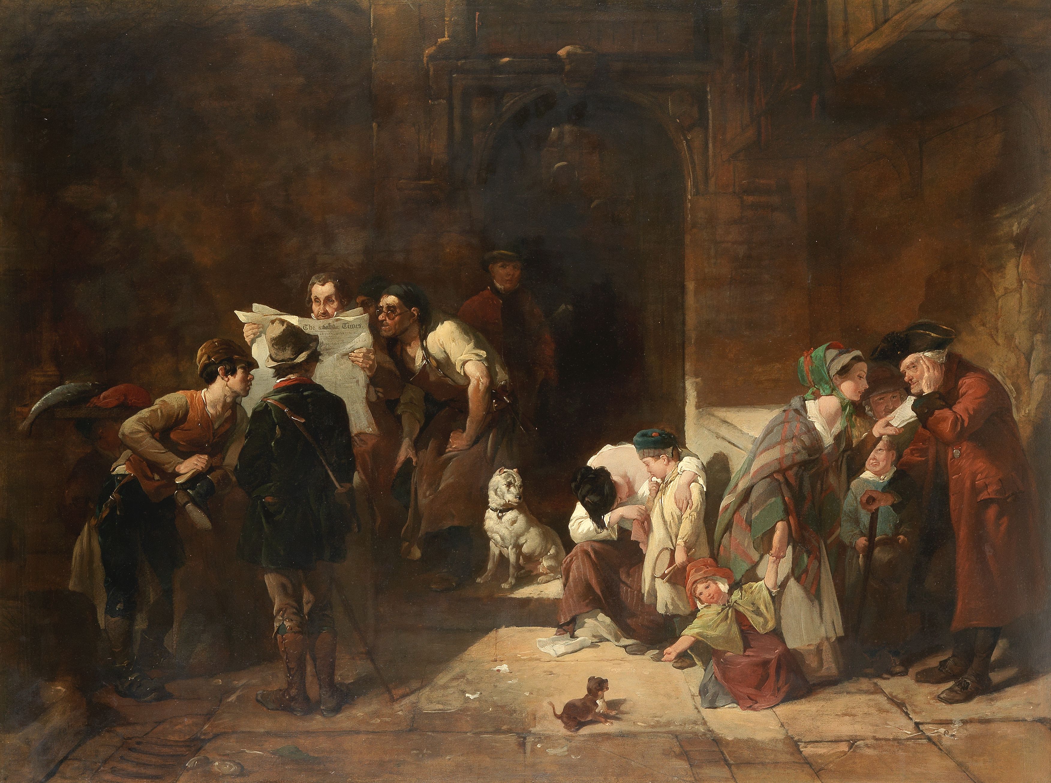 Bonhams : Frederick Goodall, RA (British, 1822-1904) The post office